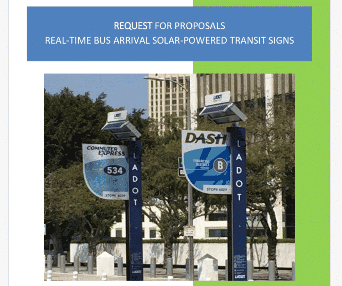 Solar Powered Transit Signs for Department of Transportation